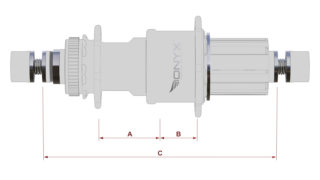 Onyx Vesper MTB BOOST CL HOOK HG-11SPD 141/10 Bolt-on Rear Hub - Onyx ...