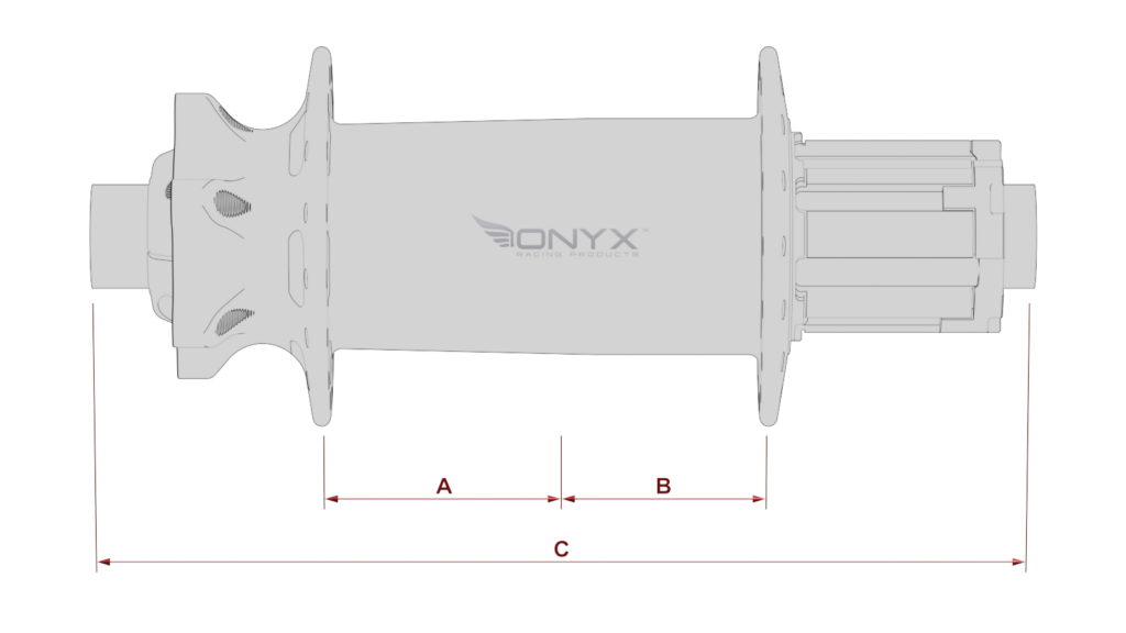 Onyx FAT MFU ISO CAMPY-N3W 170/12 Thru-bolt Rear Hub - Onyx Racing Products