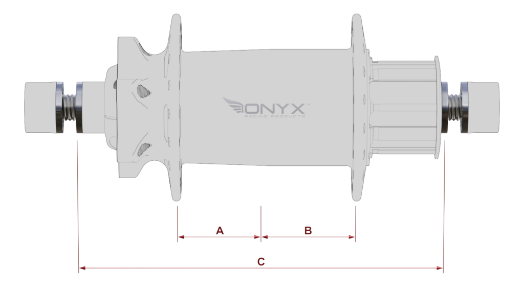 Onyx MTB MFU ISO HGSS 135/10 Bolt-on Rear Hub - Onyx Racing Products