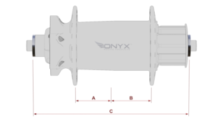 Onyx MTB MFU ISO HGSS 135/QR Rear Hub - Onyx Racing Products